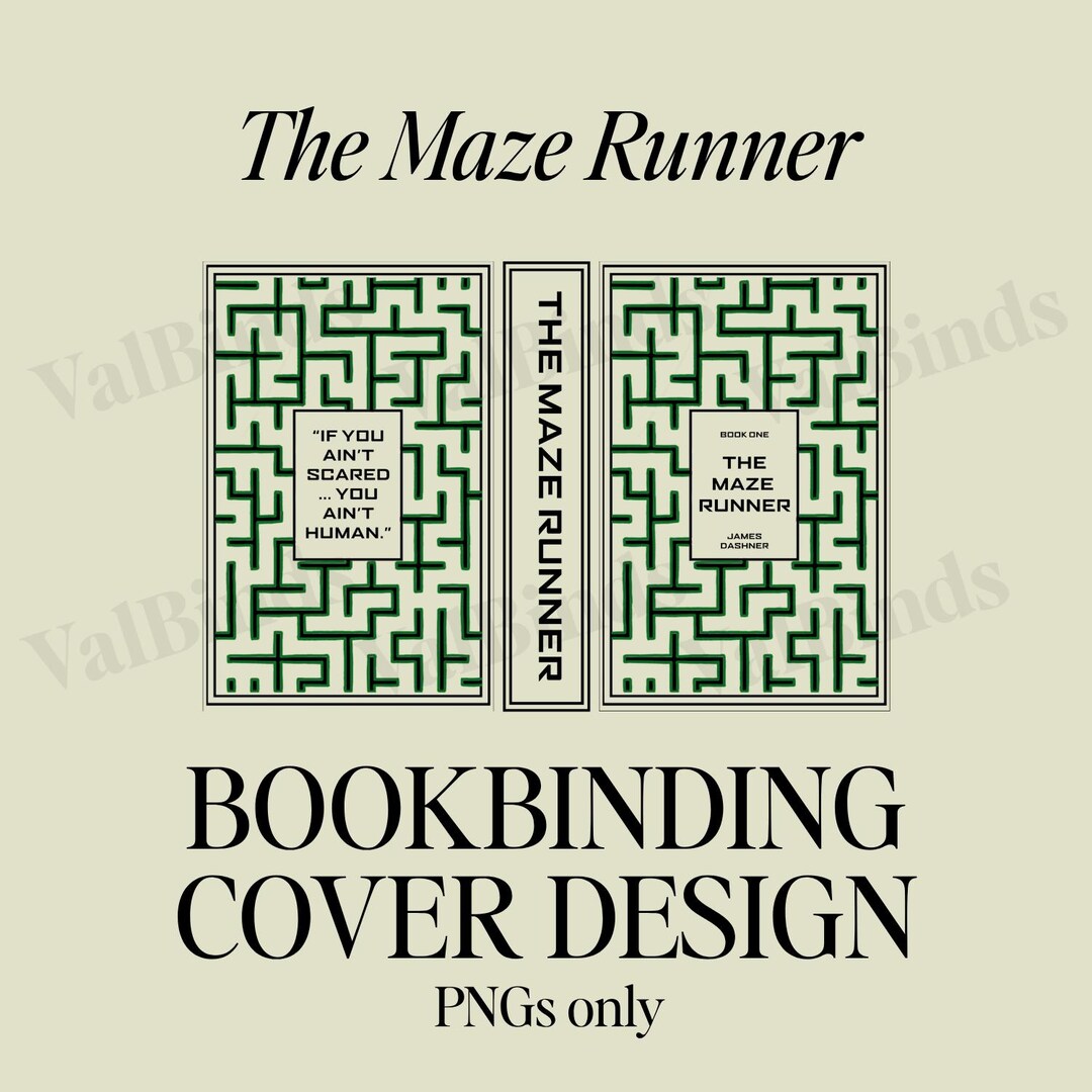 The Maze Runner Book Cover PNG: DIY Bookbinding Rebind (digital ...