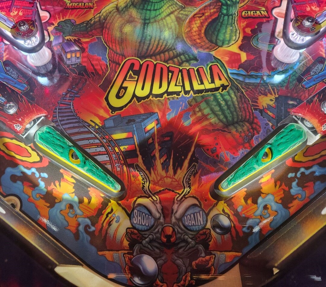 Reptilian Eyes - Flipper Bat Toppers for Godzilla Pinball Machines - Etsy