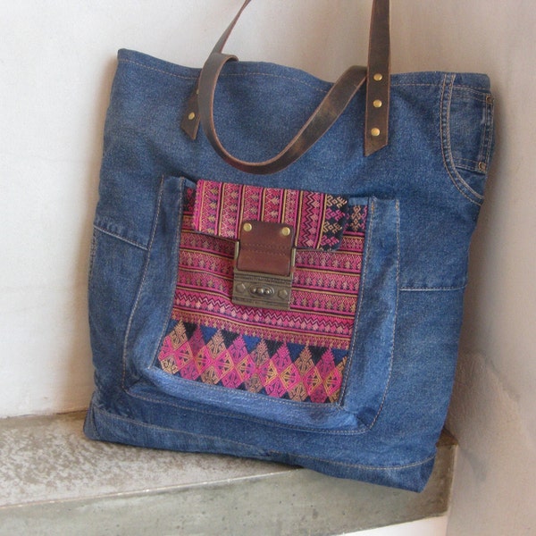 Repurpose Denim Bag - Etsy