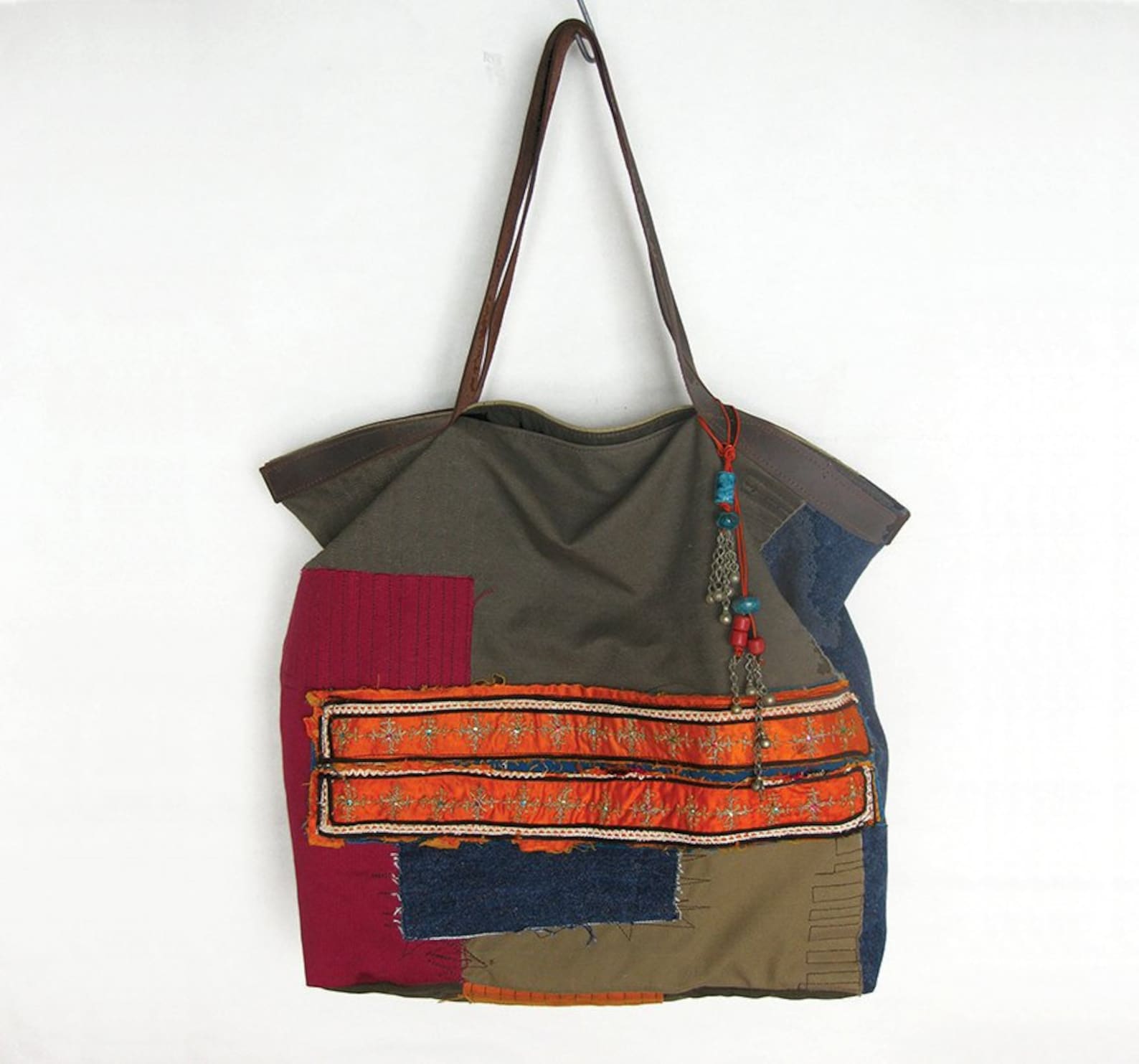 Tote Bag Boho Side Bag Sashiko Boro Shoulder Bag | Etsy