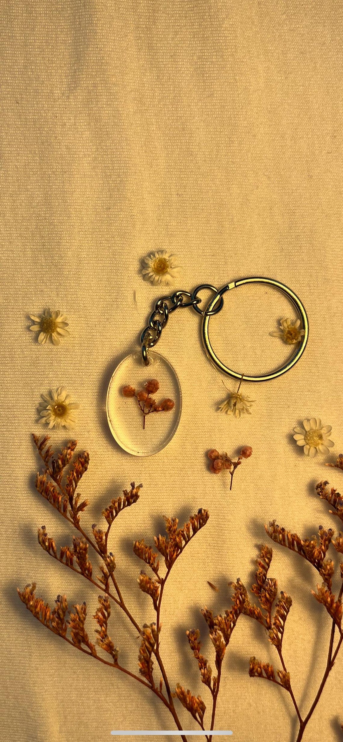 Borderless Dried Flower Resin Keychains - Etsy