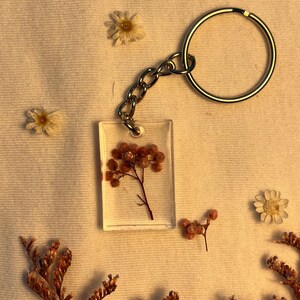 Borderless Dried Flower Resin Keychains - Etsy