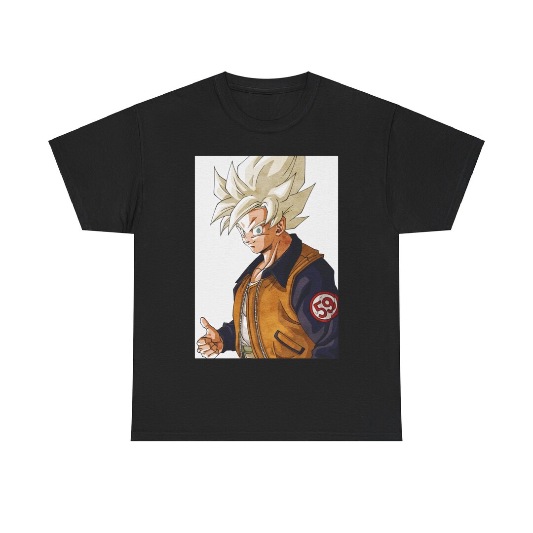 Goku Varsity Jacket Dragon Ball Retro Anime Graphic Tee Shirt - Etsy