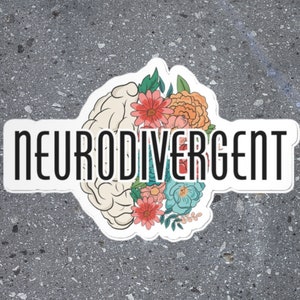 Neurodivergent Sticker ADHD Stickers ASD Stickers Laptop Stickers Water ...