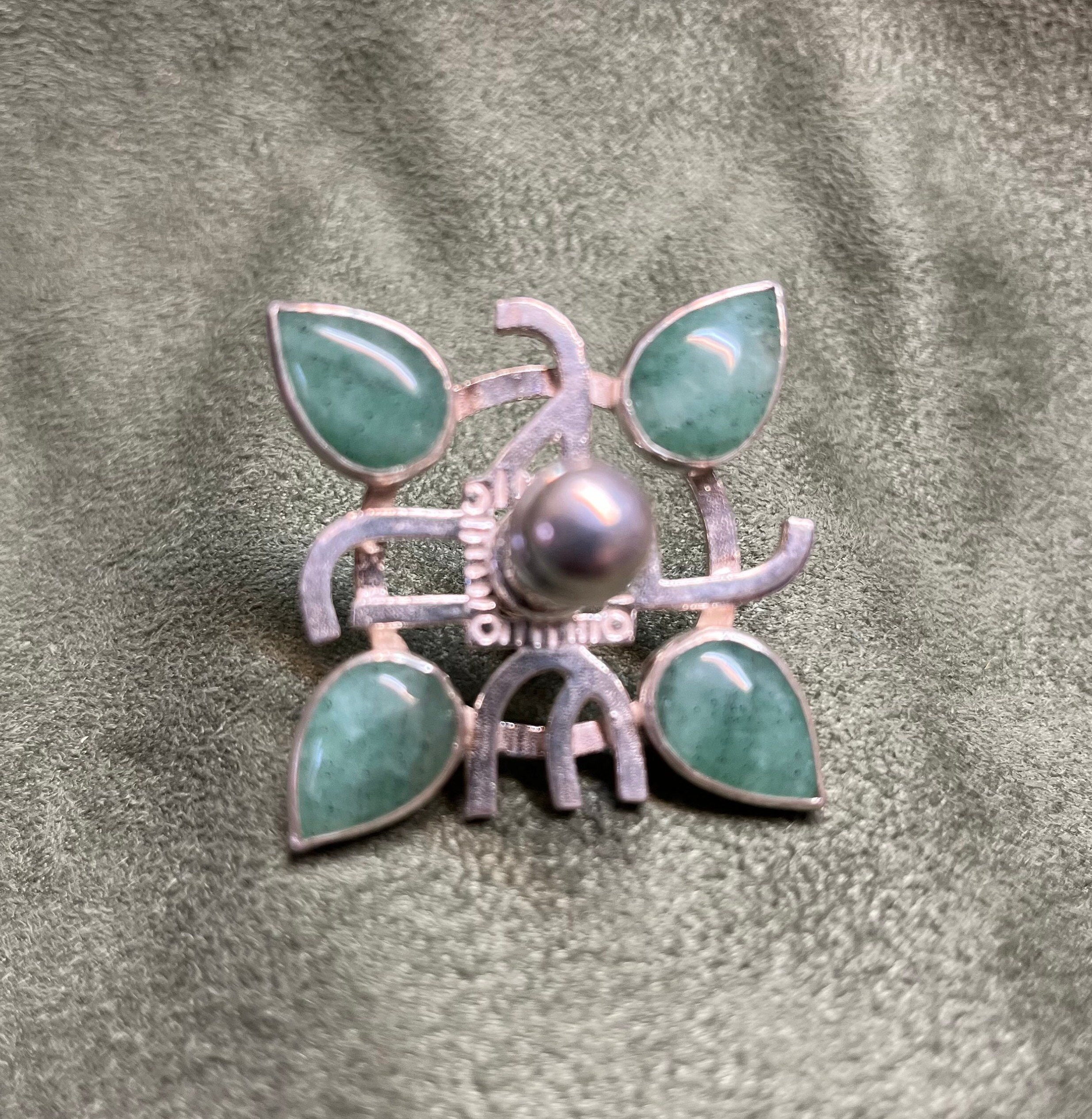 Compas Dreidel Jade Dreidel Silver Dreidel Etsy