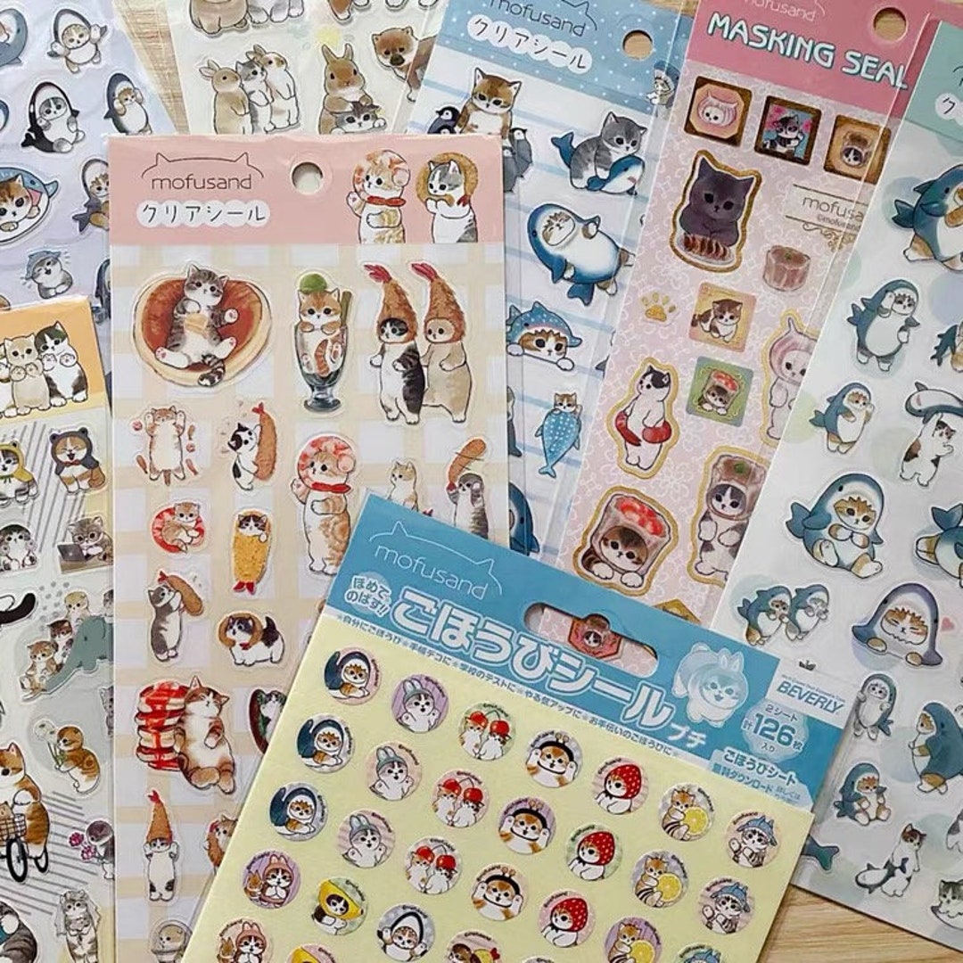 Mofusand Stickers Made in Japan - Etsy UK