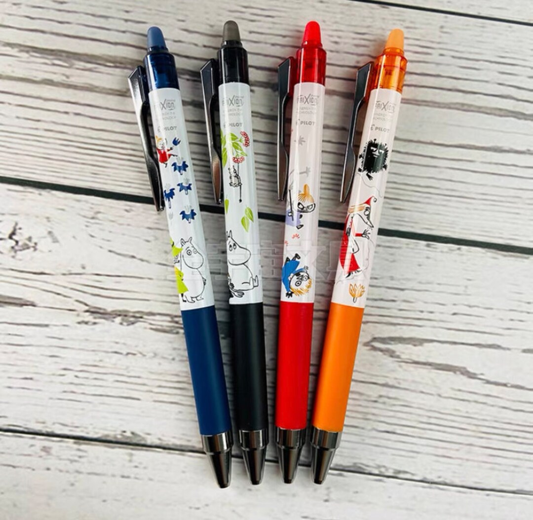 Pilot Sun Star Moomin Erasable Black Ballpoint Pen 0.4mm Japan - Etsy