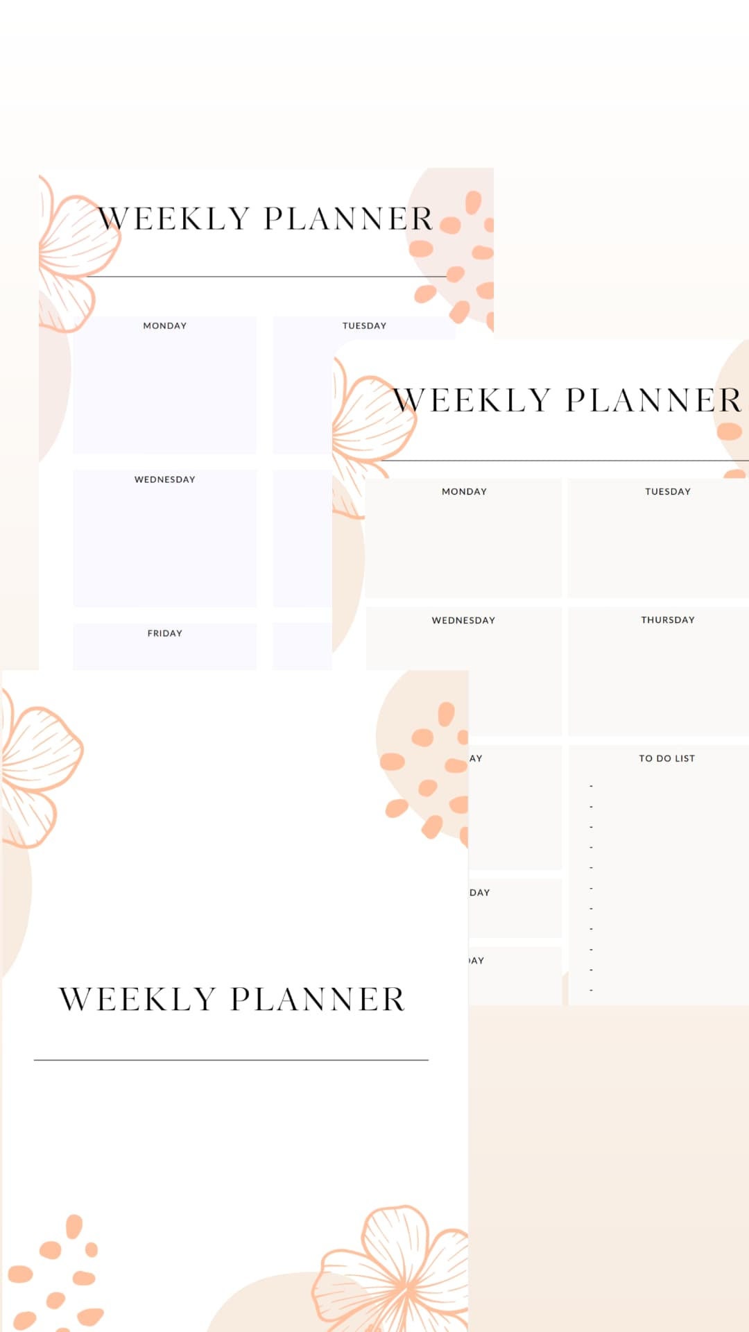 Weekly Planner Printable Daily Organiser - Etsy