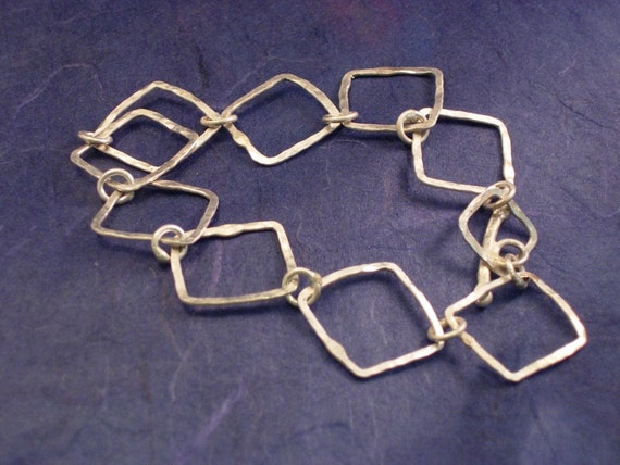 Sterling Silver Link Chain Bracelet - Etsy Sterling Silver Link Chain Bracelet - Etsy