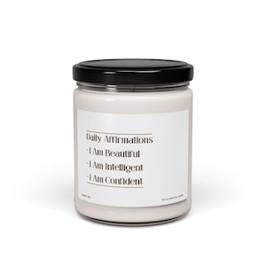 Positive Daily Affirmation Candle 369 Manifestation Julissa Manifestation Anniversary Gift ...