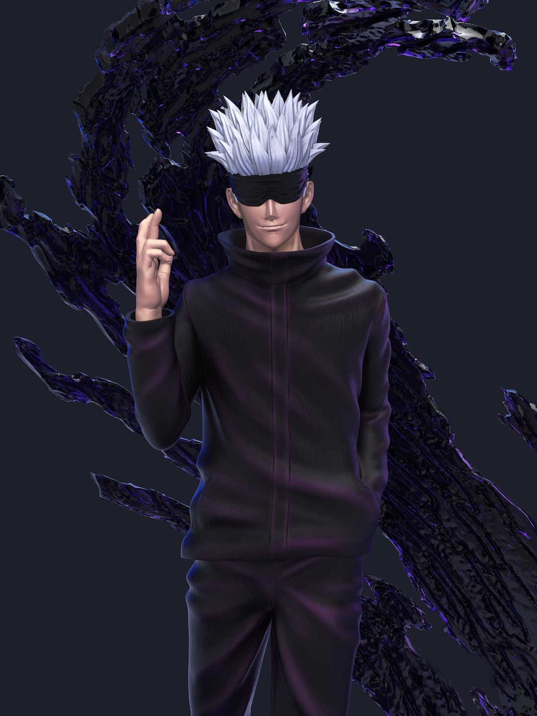 Satoru Gojo Jujutsu Kaise-high Quality STL File, 3D Digital Printing ...