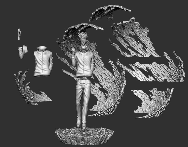 Satoru Gojo Jujutsu Kaise-high Quality STL File, 3D Digital Printing ...