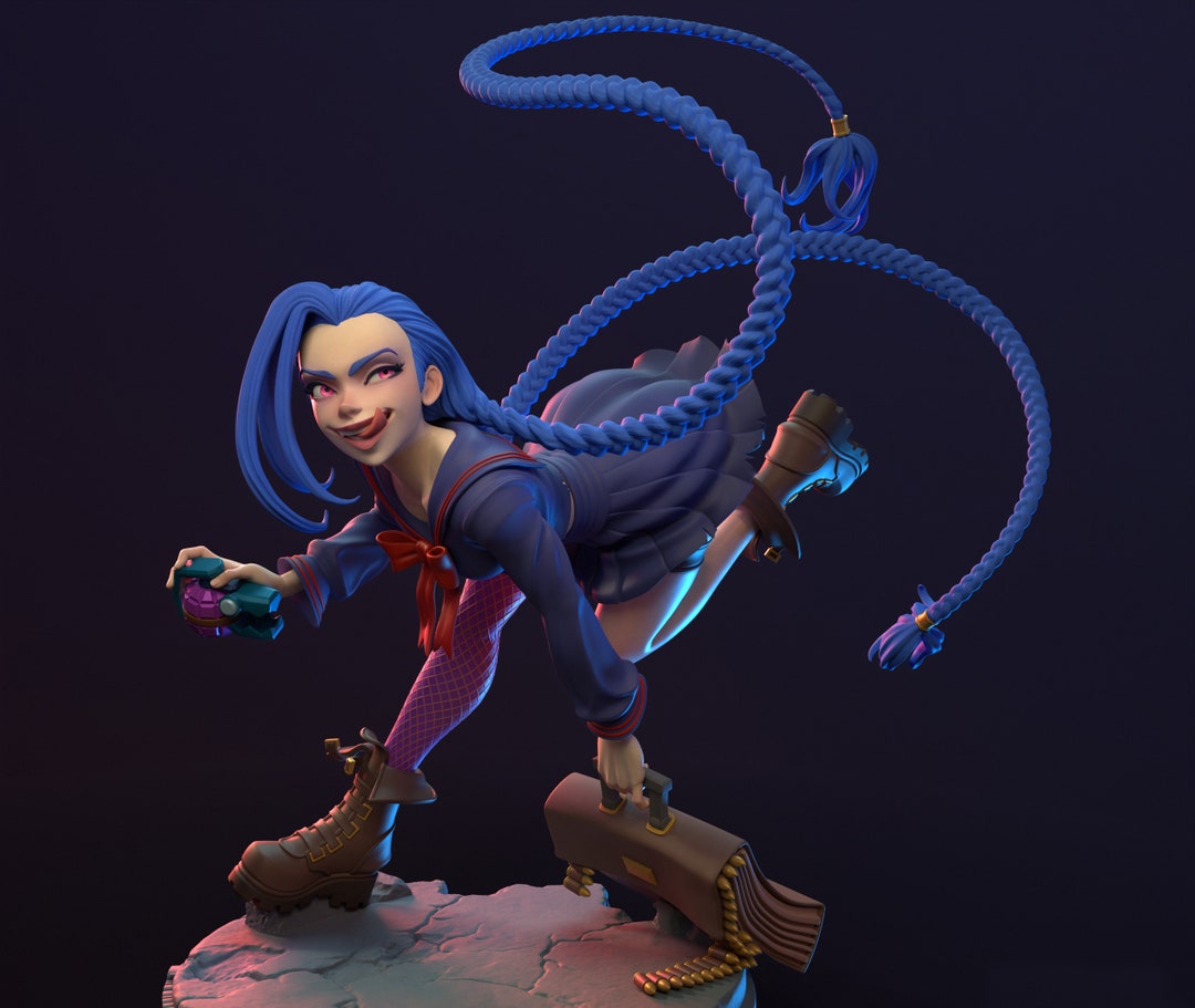 Jinx V2. Nfsw League of Legends High Quality STL File,3d Digital ...