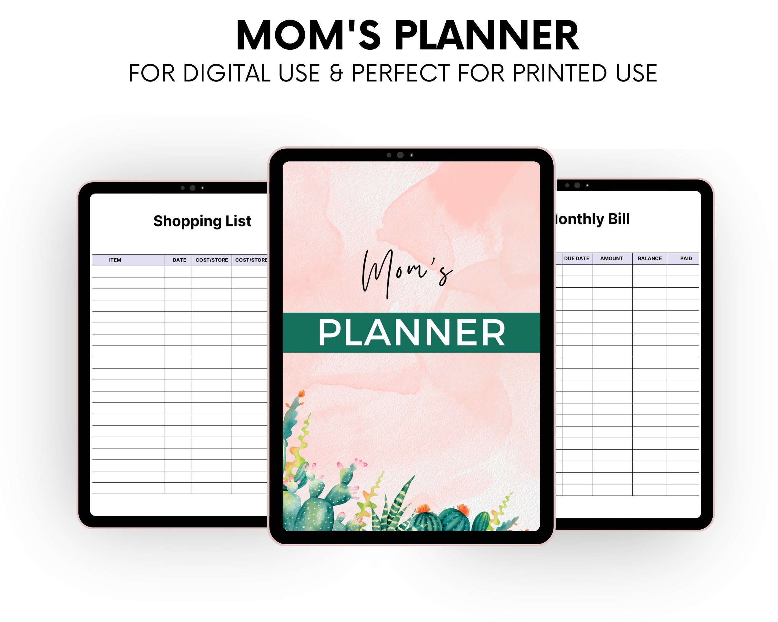 Mom's Planner | Home Management Planner | Household Binder | Cleaning ...