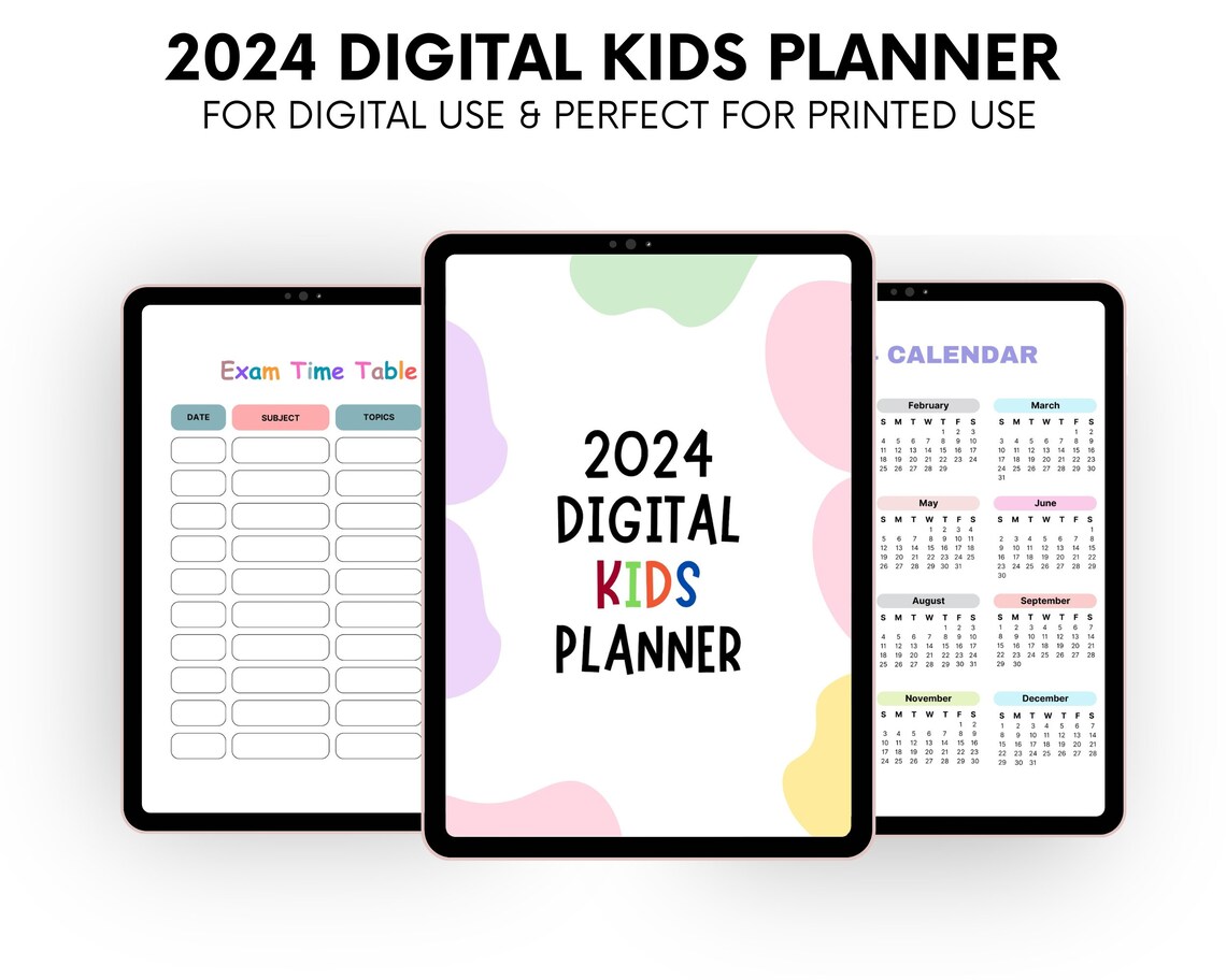 Kids Planner | Printable Kids Daily Planner | Daily Journal for Kids ...