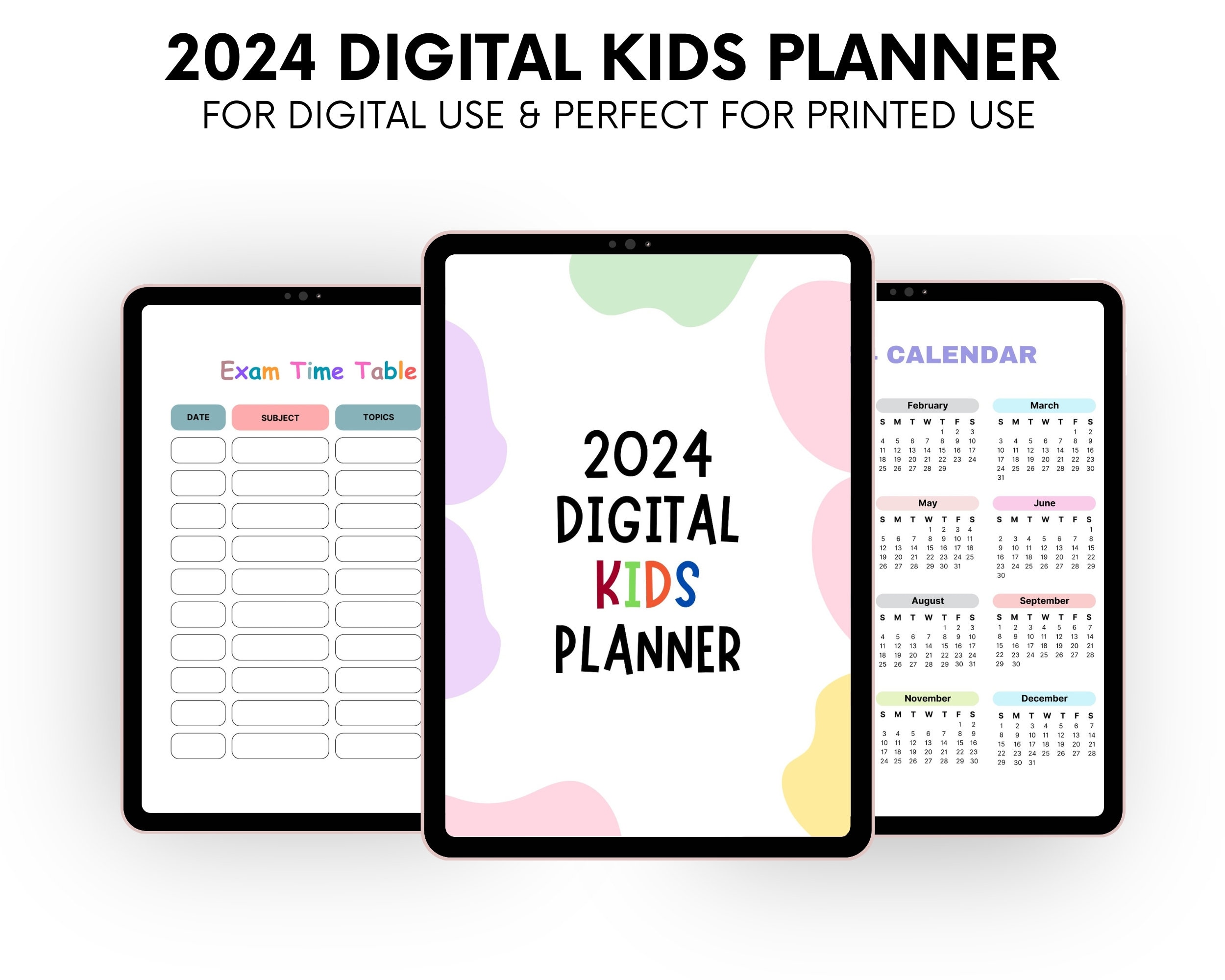 Kids Planner | Printable Kids Daily Planner | Daily Journal for Kids ...