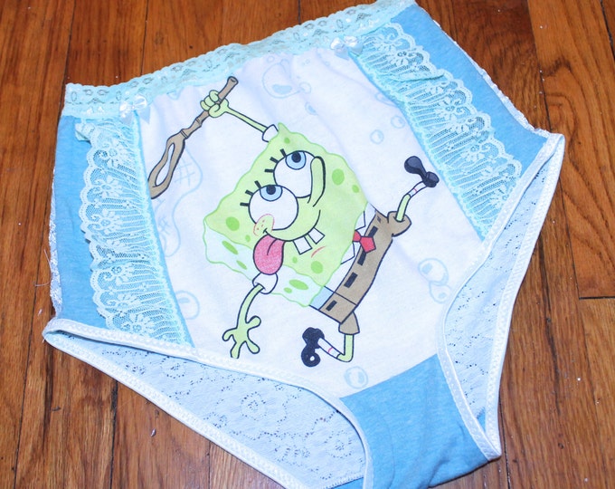 High Waist Spongebob Squarepants Underwear - Etsy