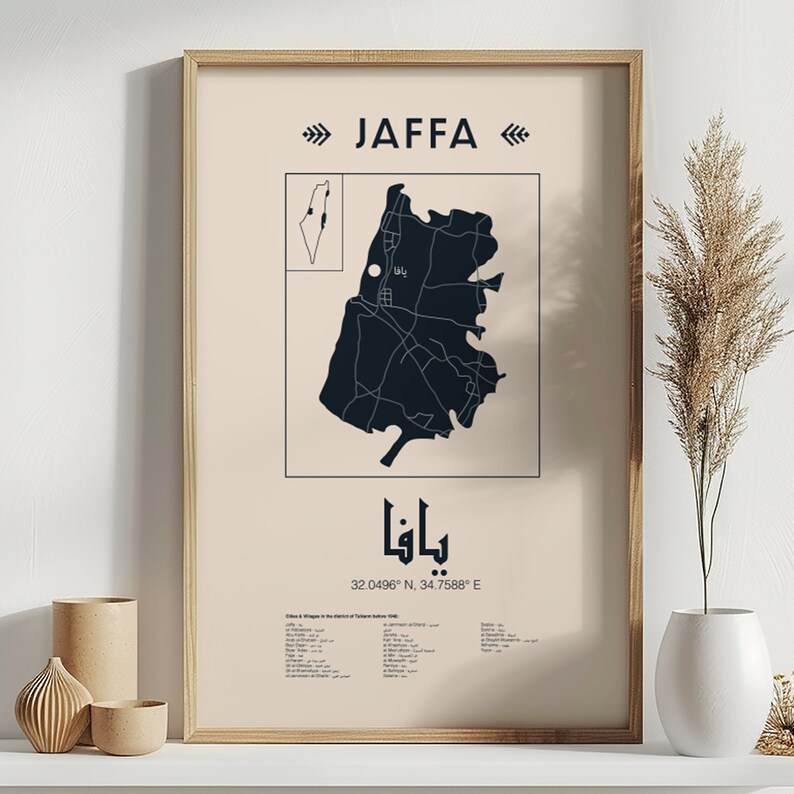 Palestine Map | Jaffa | يافا | Palestine Before 1948 | خريطة فلسطين ...
