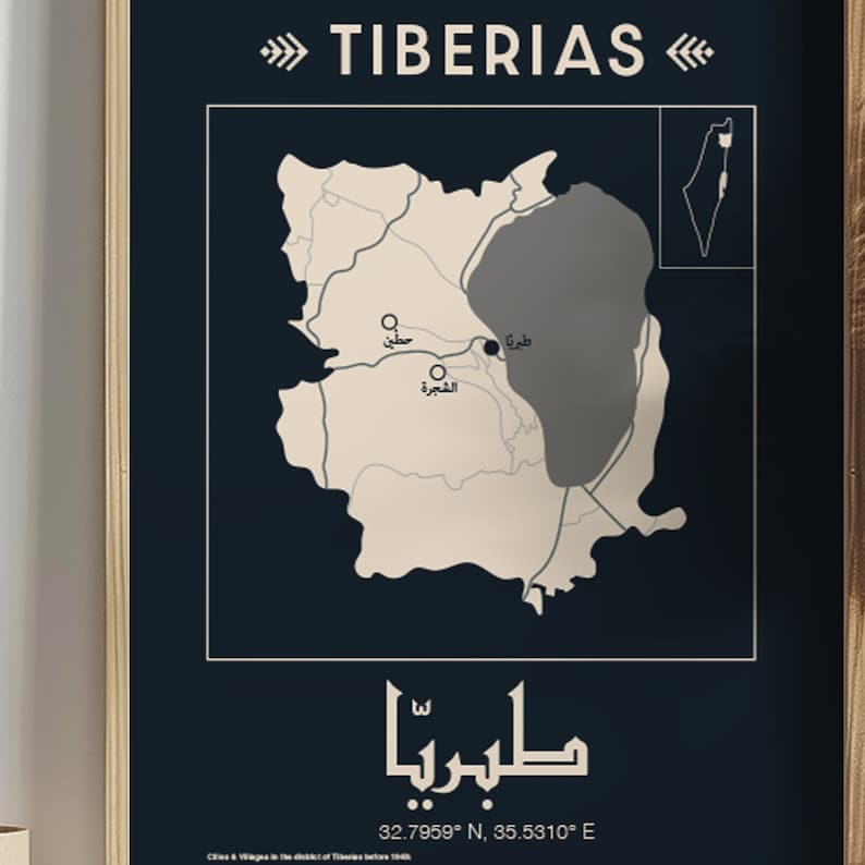 Palestine Map Tulkarm طولكرم Palestine Before 1948 خريطة فلسطين ...