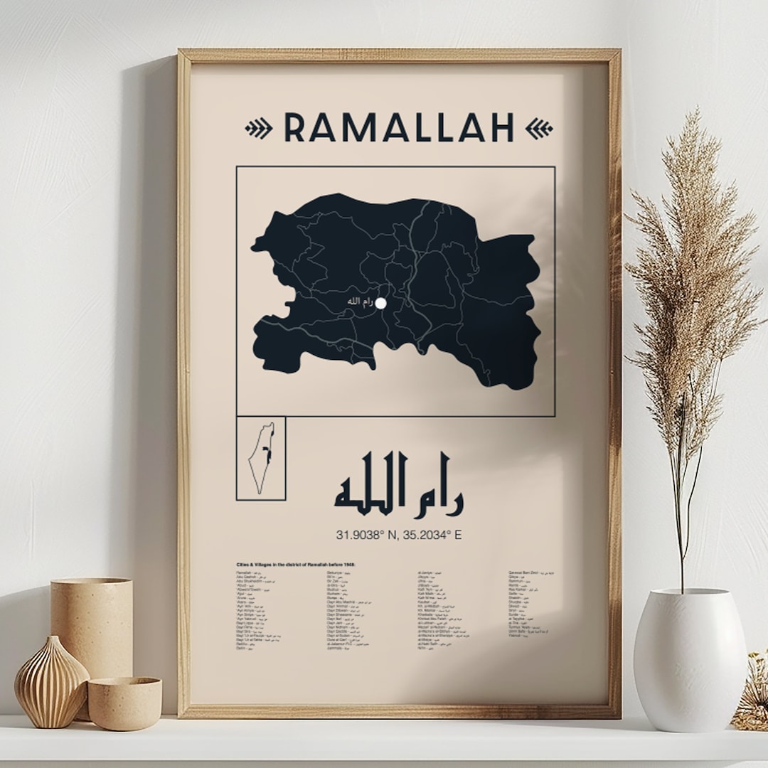 Palestine Map | Ramallah | رام الله | Palestine Before 1948 | خريطة ...