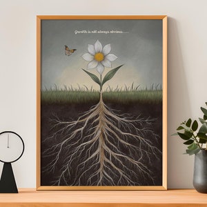 Therapist Office Art Healing Room Decor Personal Growth Art Positive ...