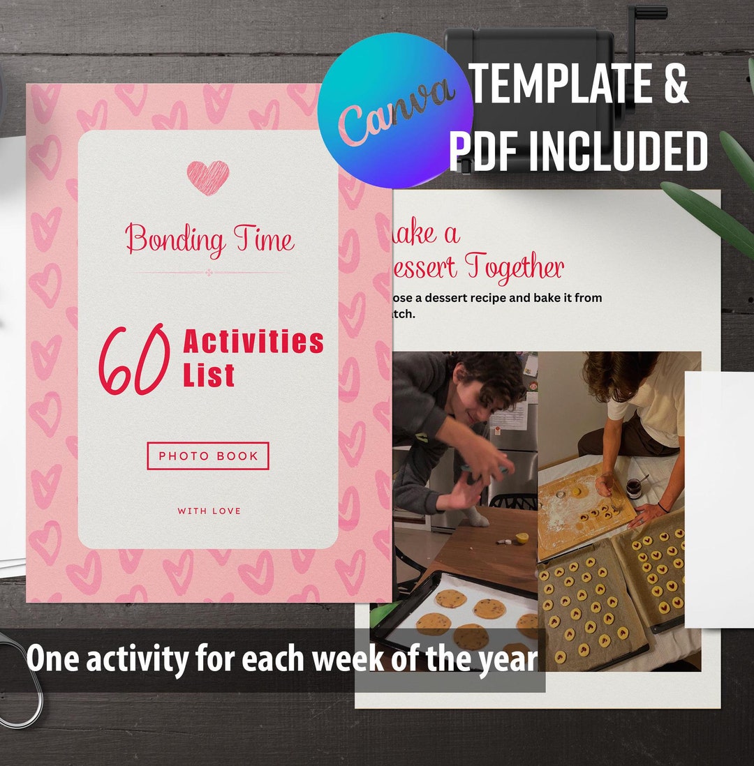 Couples Activities Digital Canva Template Photo Book Gift Idea for ...