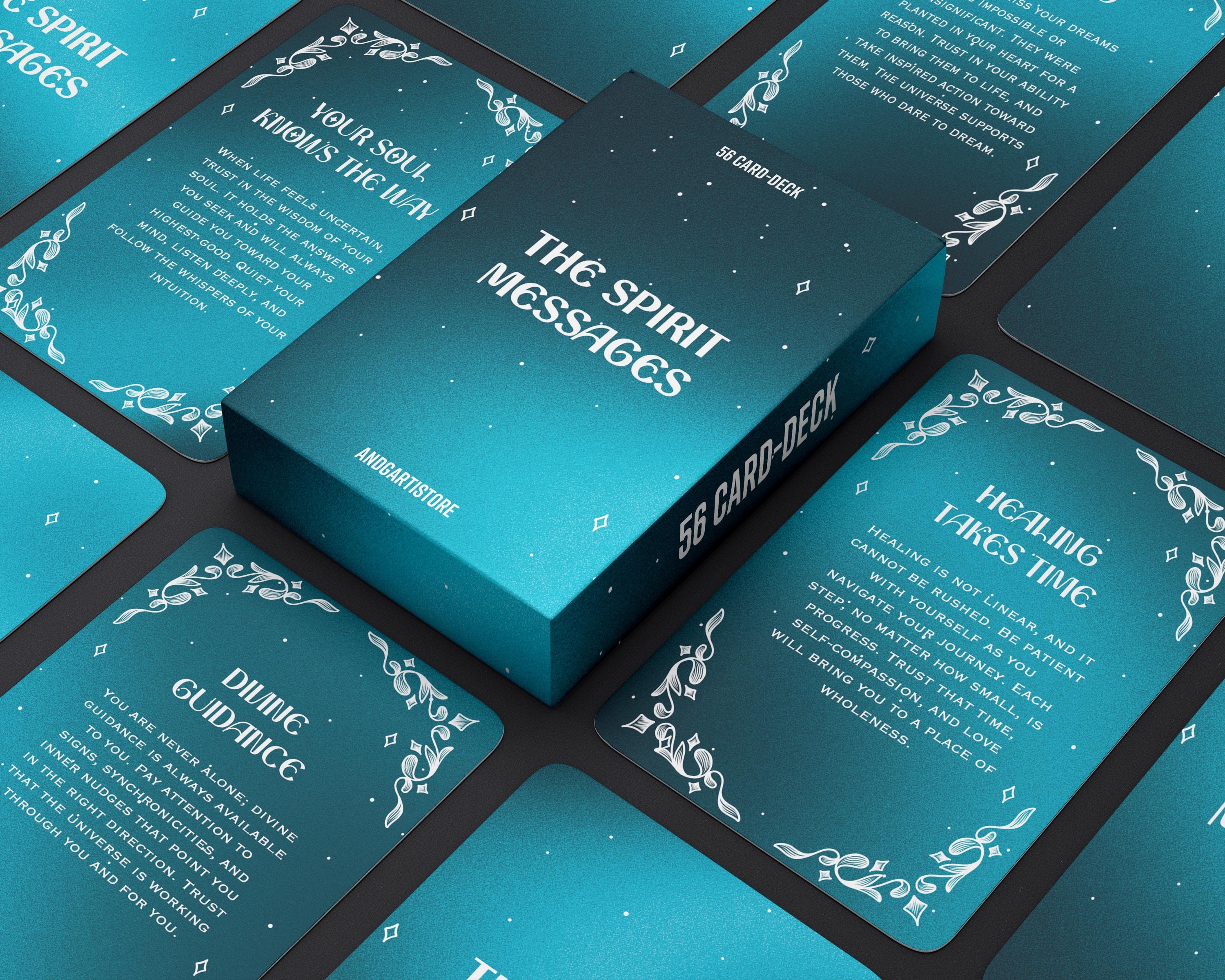 Spirit Messages Oracle Printable Deck Healing Affirmations Cards ...