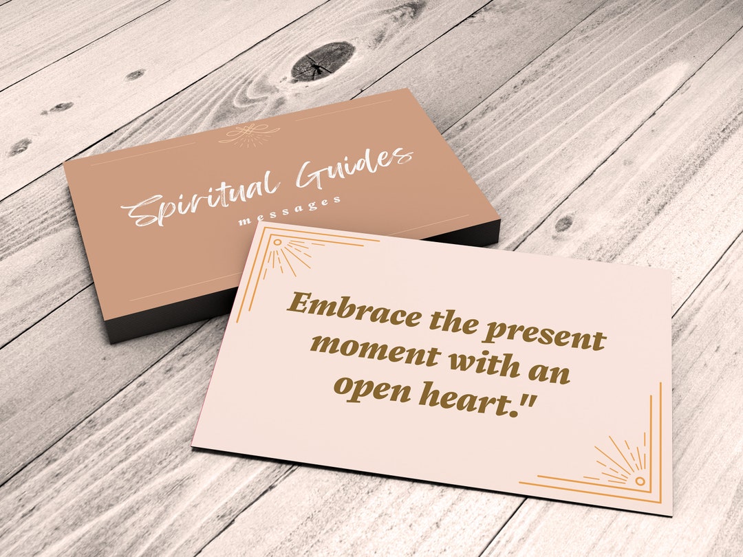 100 Spiritual Guides Printable Messages Cards Digital Mindful Print ...