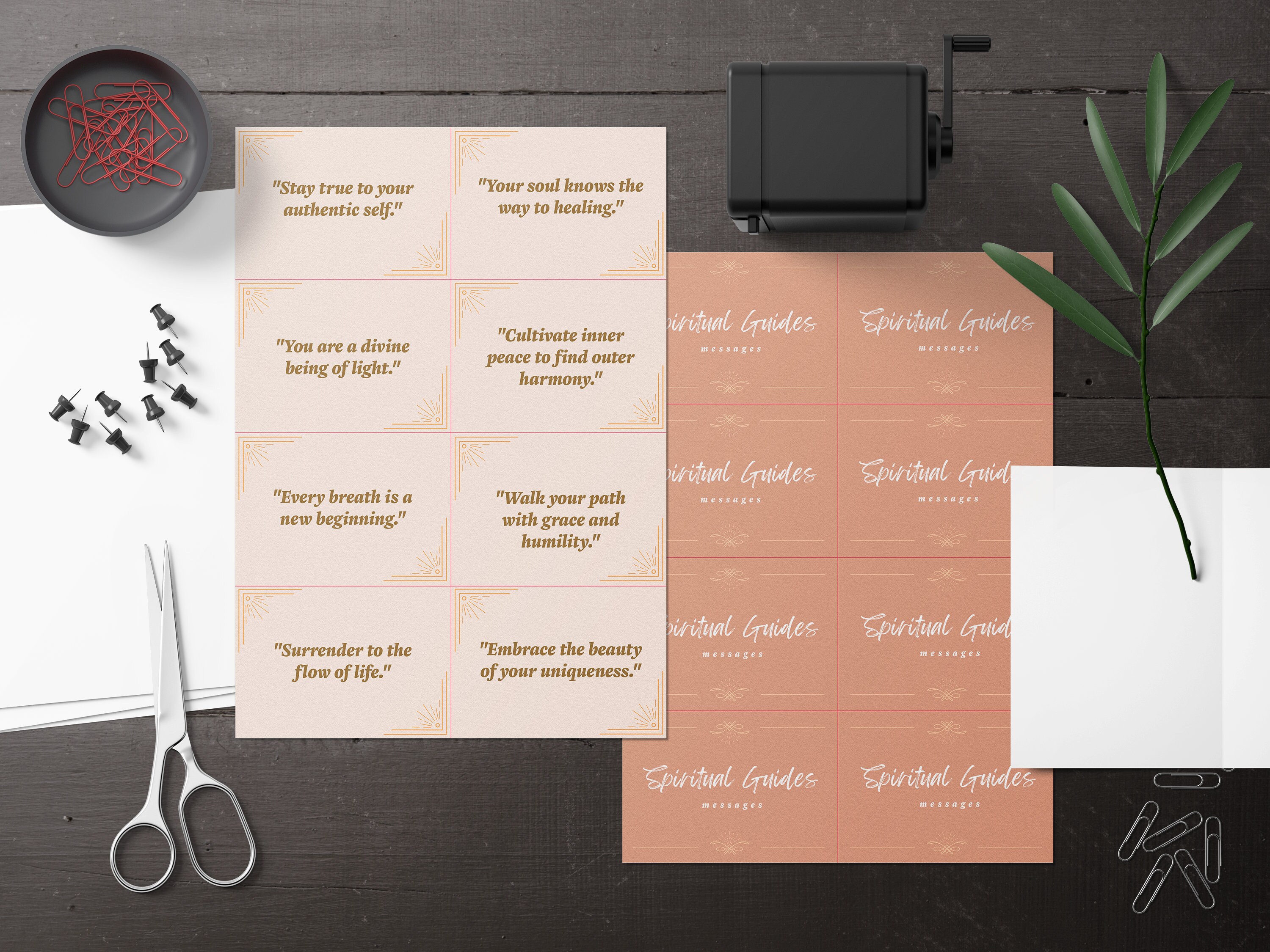 100 Spiritual Guides Printable Messages Cards Digital Mindful Print ...