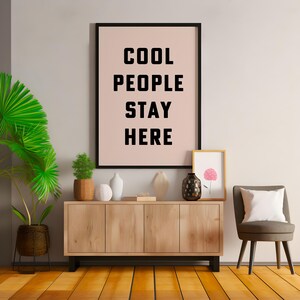 Airbnb Wall Decor Printable Art Bold Text Rental Room Decor Stylish ...