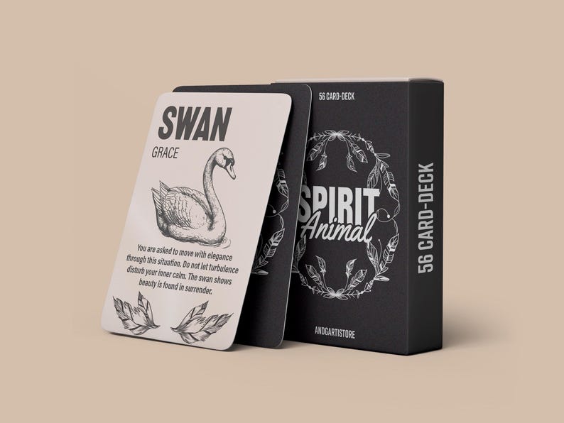 Spirit Animal Oracle Printable Deck Digital Download Animal Totem Cards ...