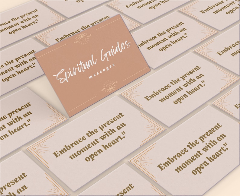 100 Spiritual Guides Printable Messages Cards Digital Mindful Print ...