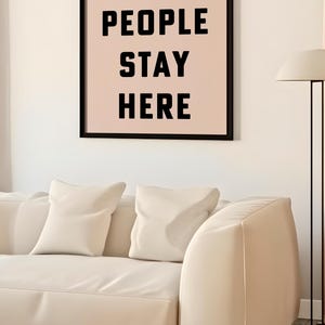 Airbnb Wall Decor Printable Art Bold Text Rental Room Decor Stylish ...