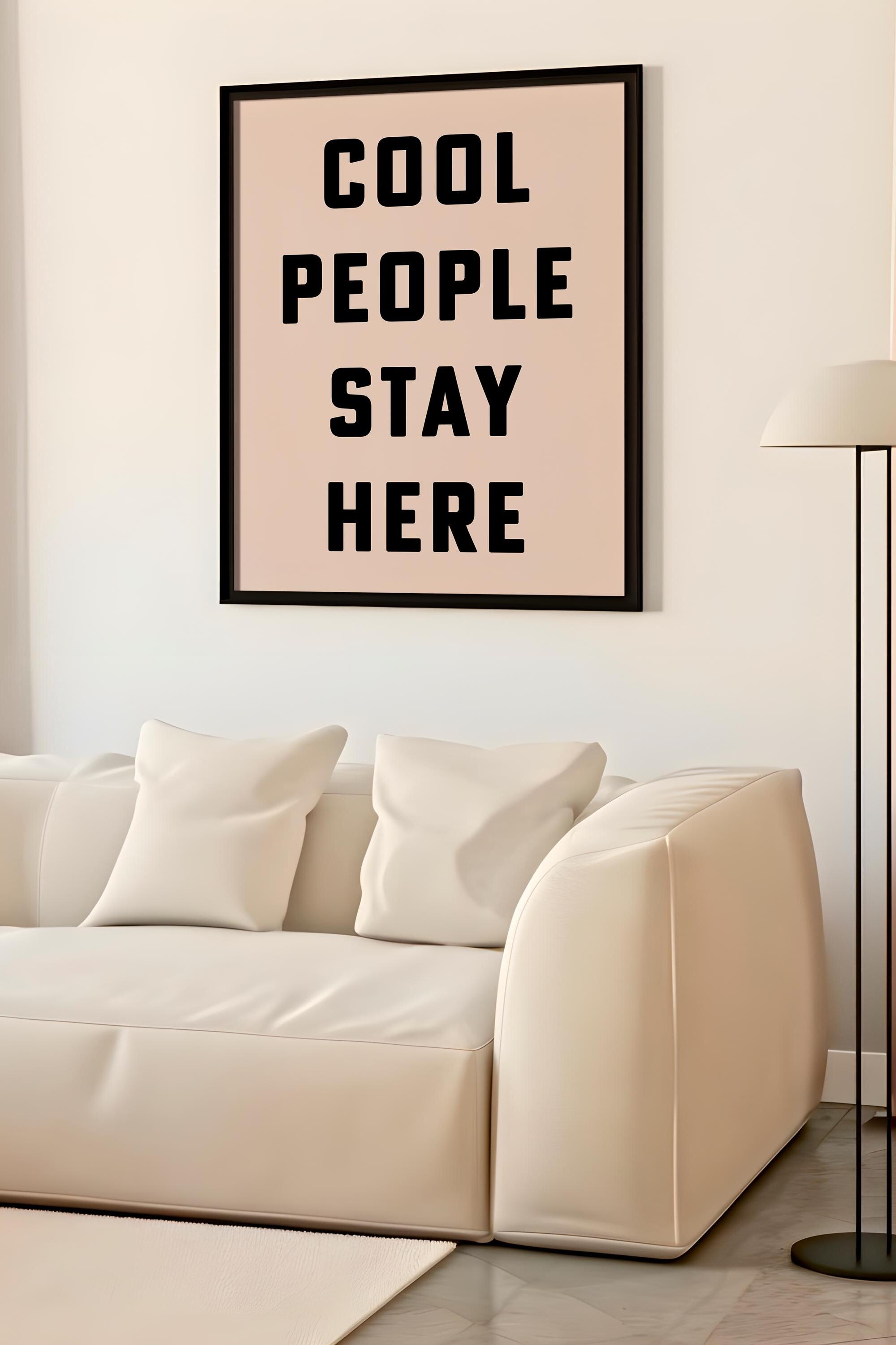 Airbnb Wall Decor Printable Art Bold Text Rental Room Decor Stylish ...