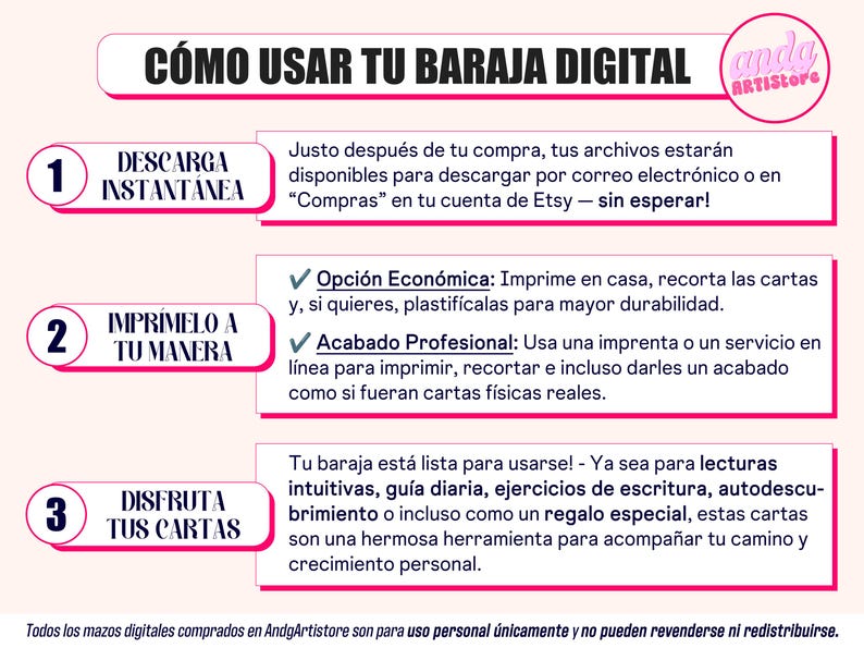 Cartas De Oráculo Lectura Amorosas Mensajes PDF Tarot Digital Baraja ...
