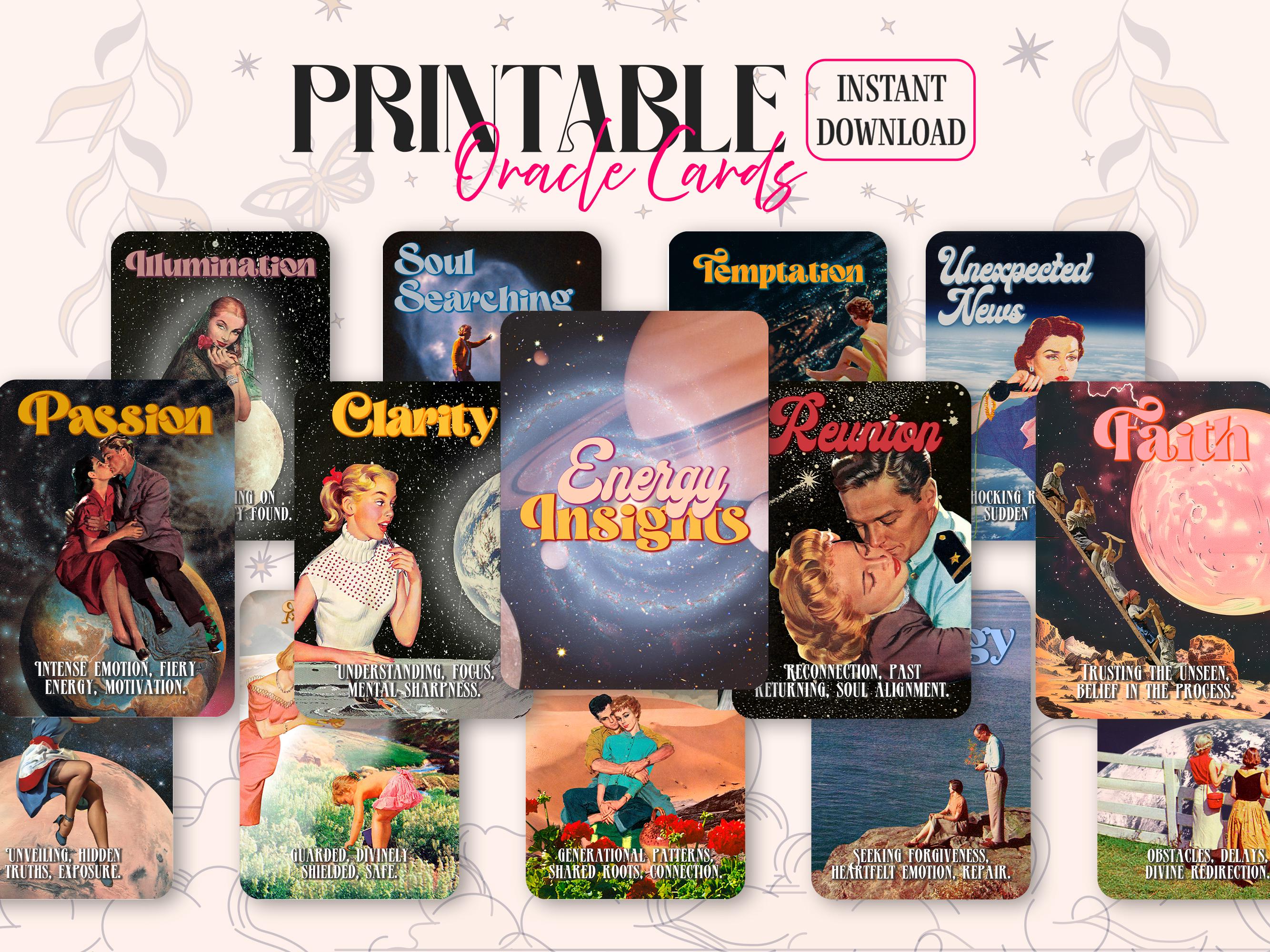 Cosmic Insights Vintage Tarot Cards Oracle Printable Deck Tarot ...