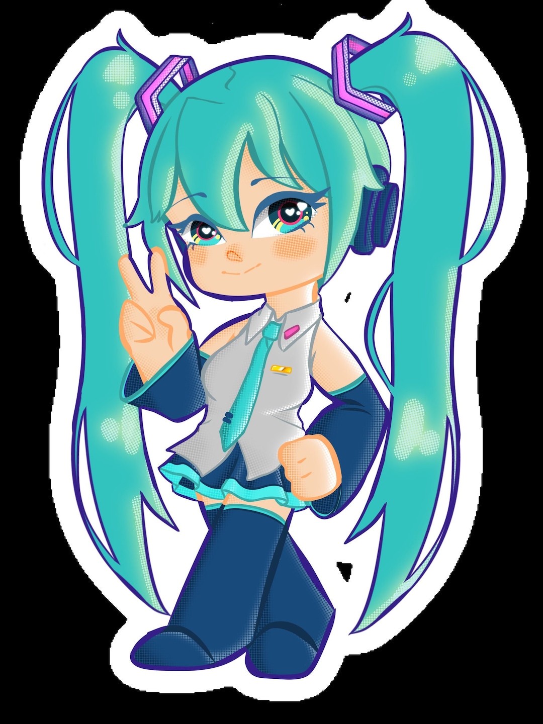Hatsune Miku Sticker - Etsy