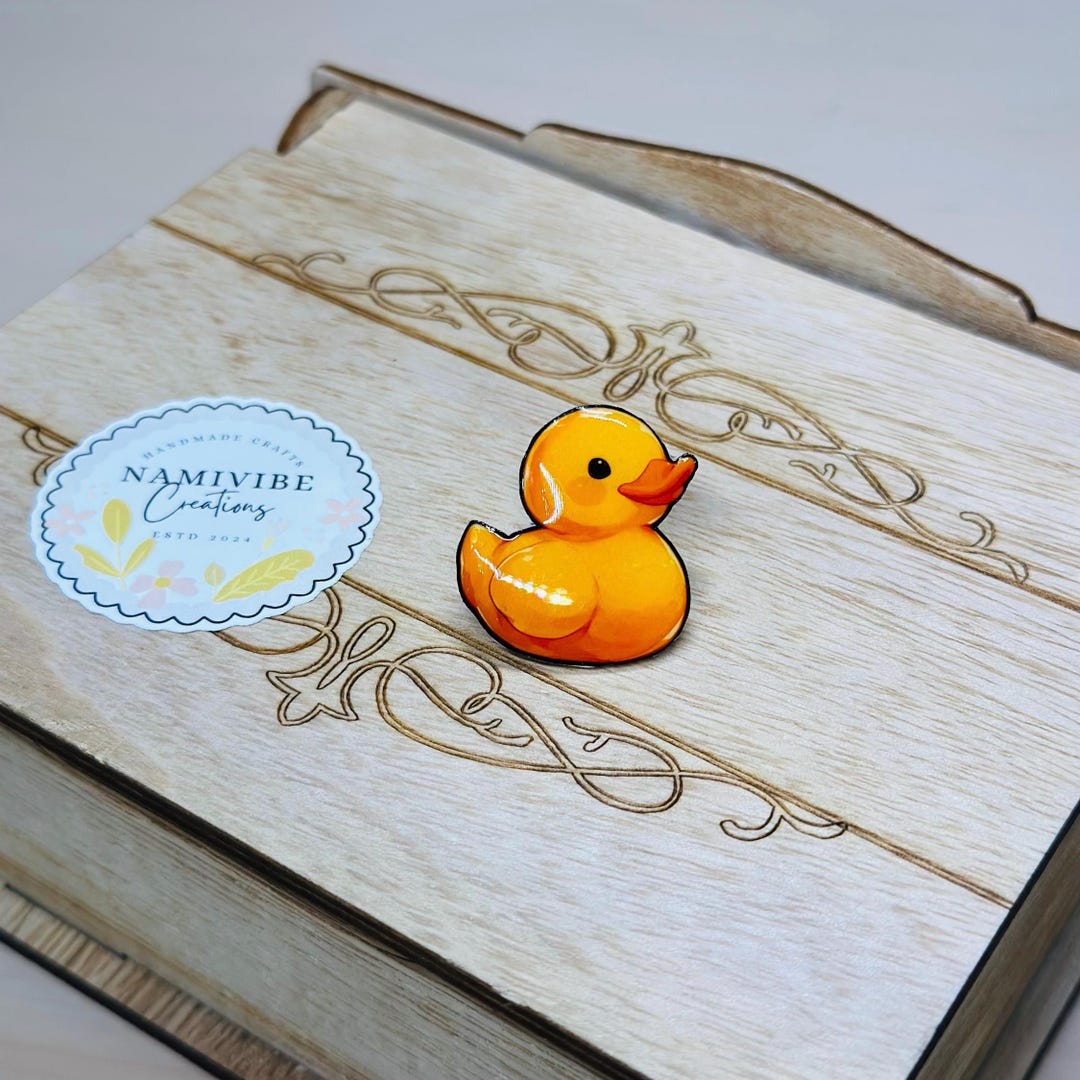 Cute Duck Pin: 1 Inch Shrink Plastic | Duck Pin | Beach Vibe ...