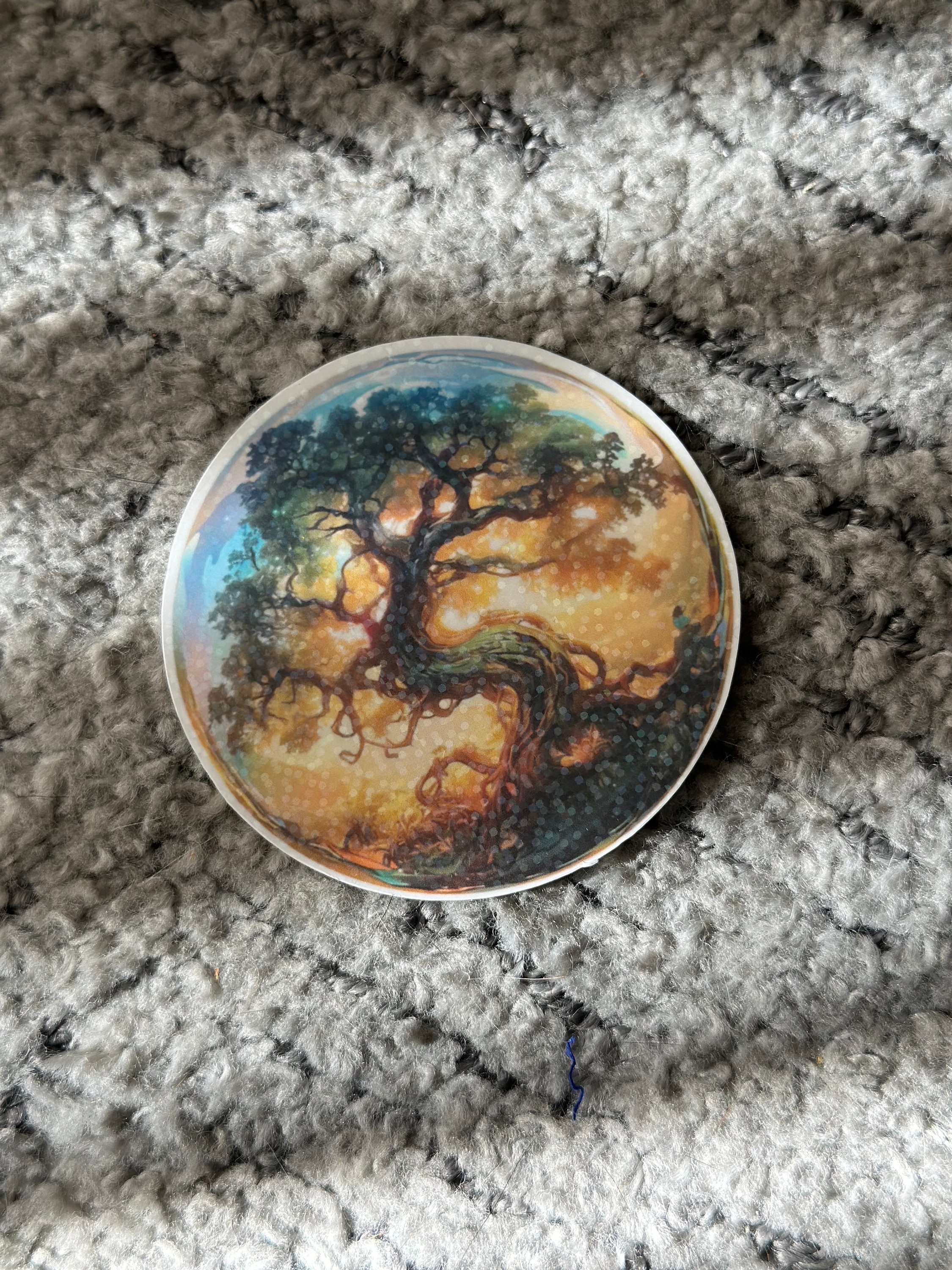 Holographic Tree of Life Sticker: Waterproof Vinyl Decal - Etsy