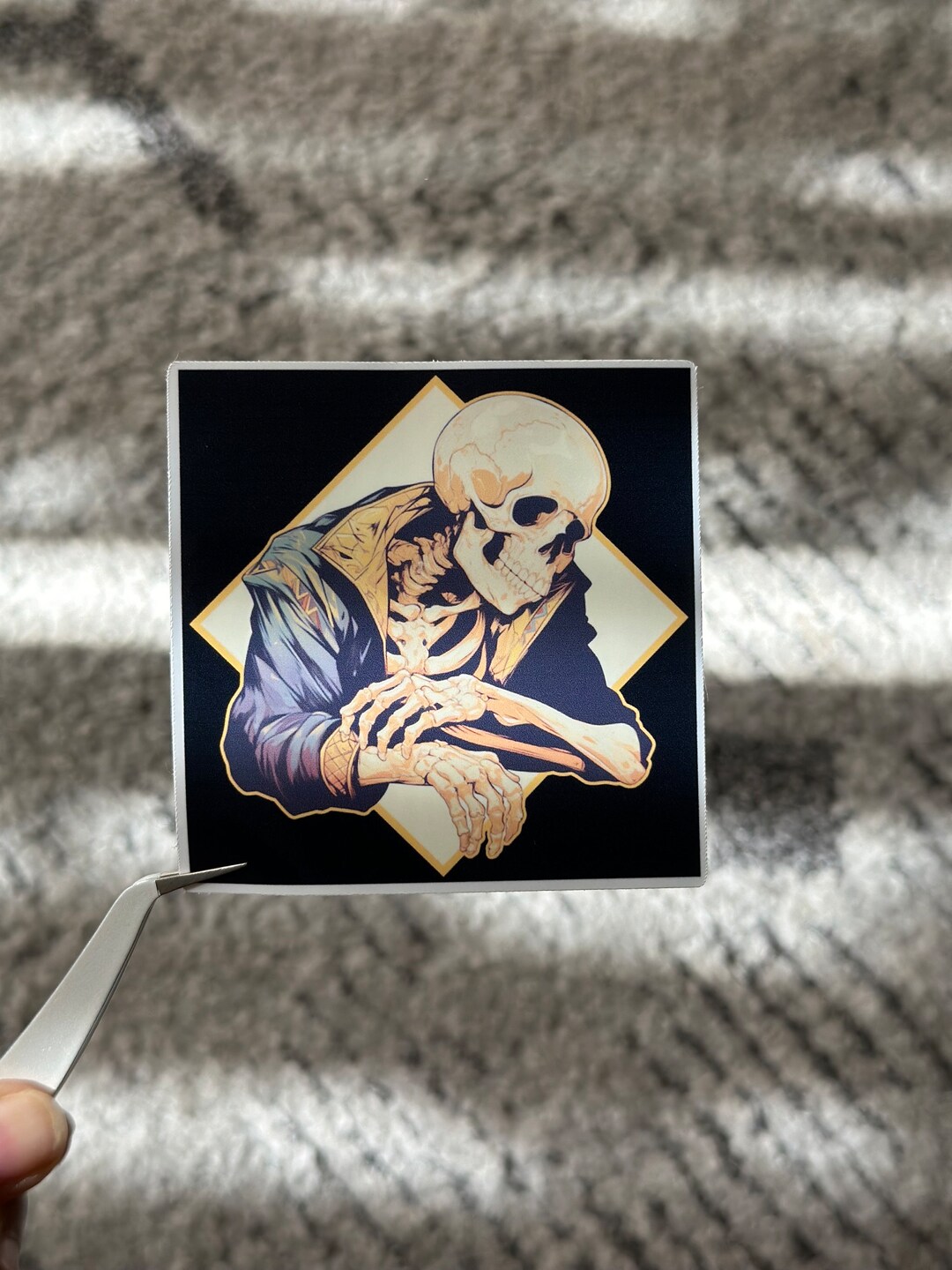 Human Skeleton Sticker, Holographic or Glossy Sticker, Waterproof ...