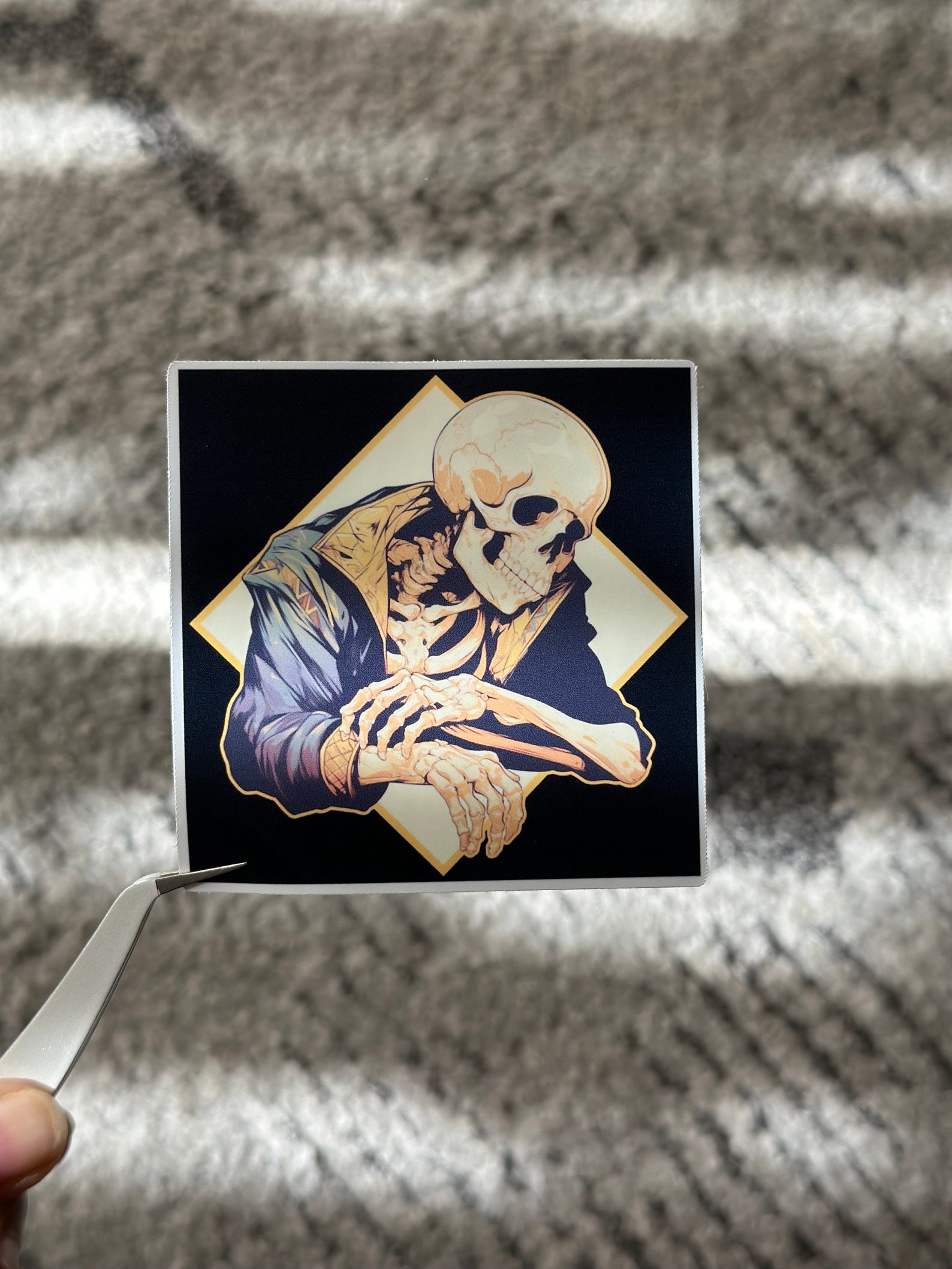 Human Skeleton Sticker, Holographic or Glossy Sticker, Waterproof ...