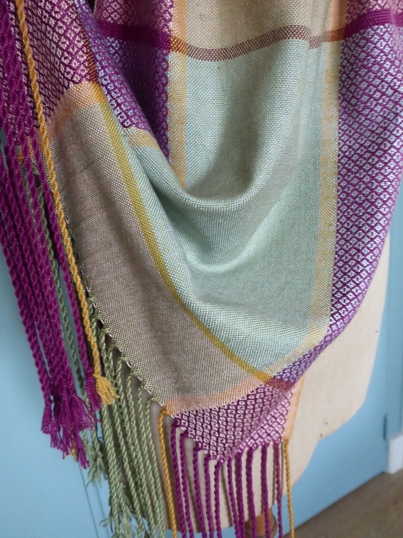Handwoven Naturally Dyed Silk Shawl/wrap/scarf Dyed With Plants and ...