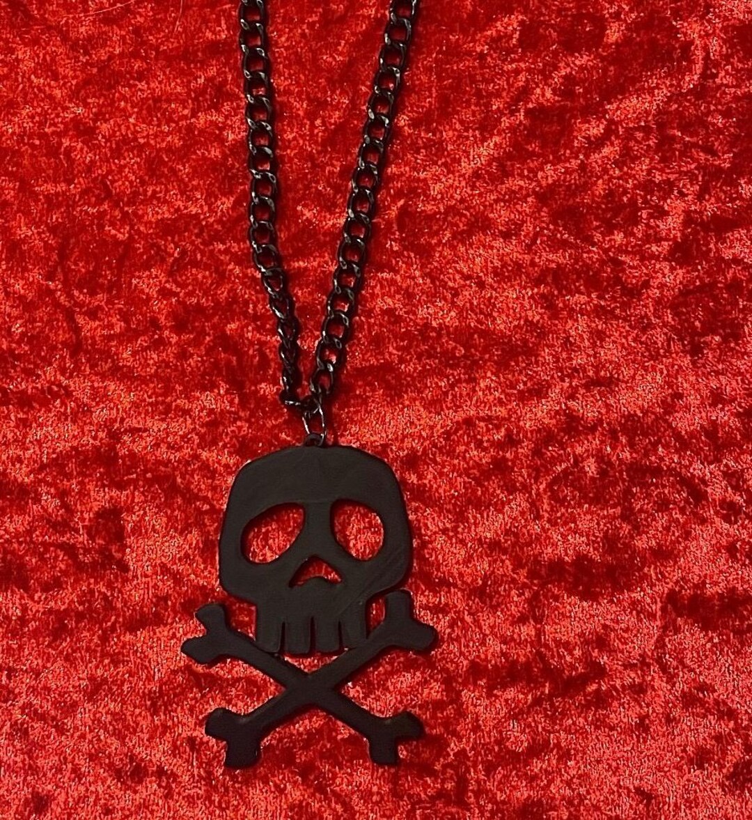 Captain Harlock Skull Necklace - Glenn Danzig - Misfits - Etsy