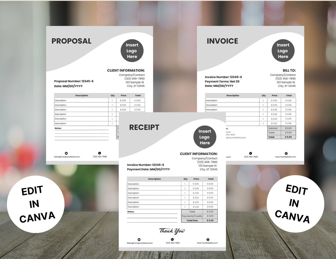 Business Bundle Templates | Quote | Proposal | Invoice | Receipt ...