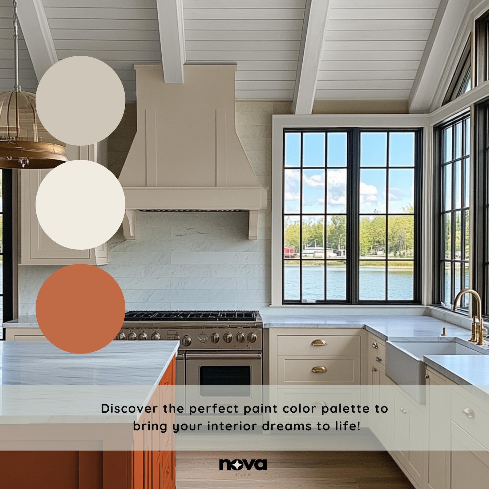 Lake Cabin Benjamin Moore Home Color Palette Whole House Paint Scheme ...