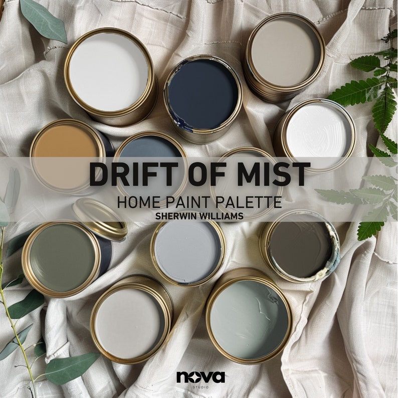 Sherwin Williams DRIFT OF MIST Home Paint Scheme Whole House Color ...