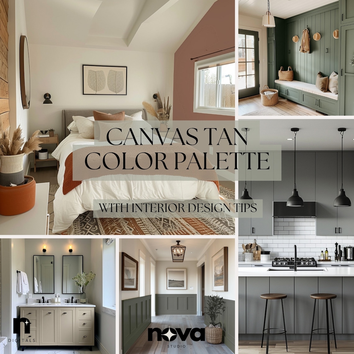 CANVAS TAN Sherwin Williams Paint Palette, Whole House Color Palette ...