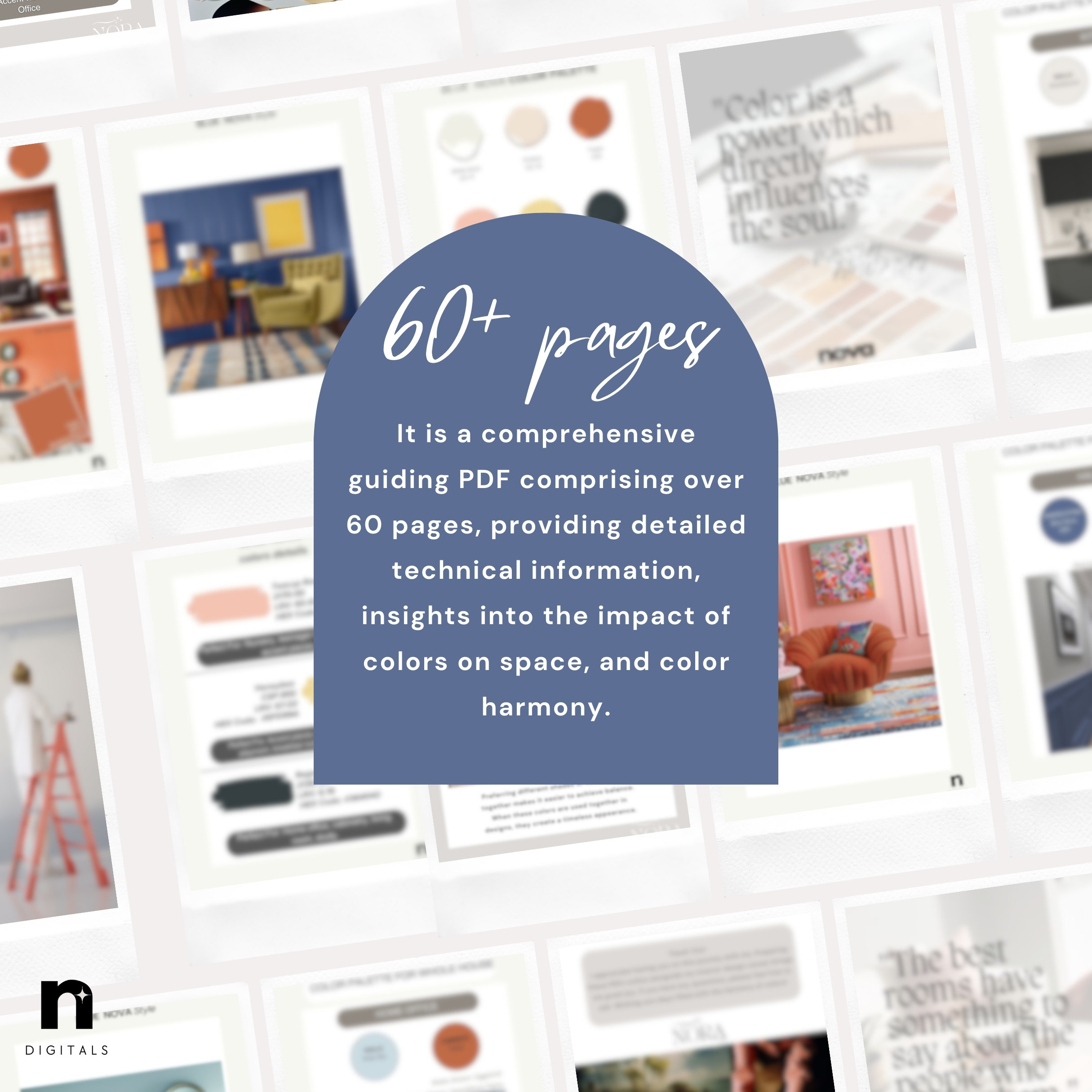 Blue Nova Paint Color Palette Benjamin Moore, Color of the Year 2024 ...