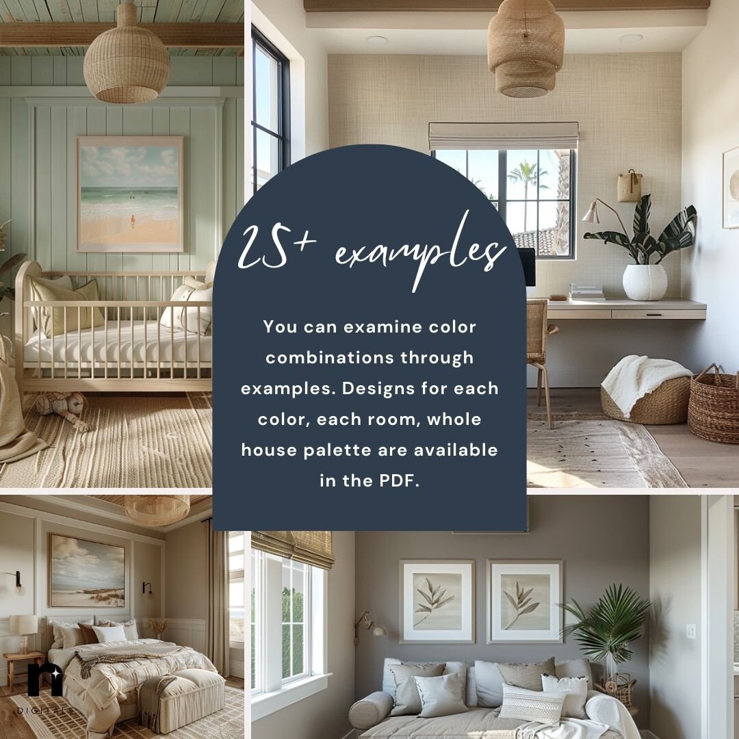 Beach House Paint Color Palette Sherwin Williams Home Palette, Whole ...