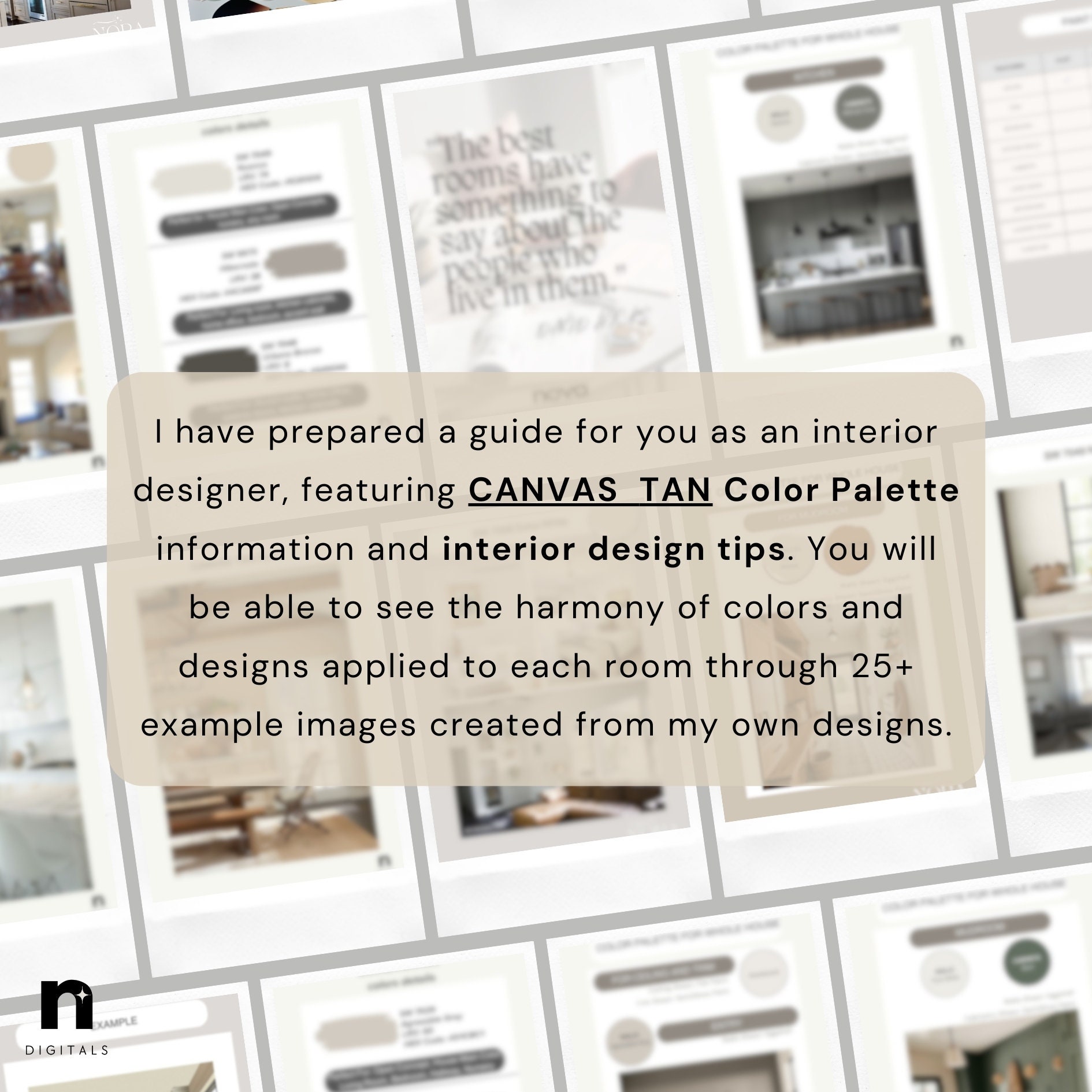 CANVAS TAN Sherwin Williams Paint Palette, Whole House Color Palette ...